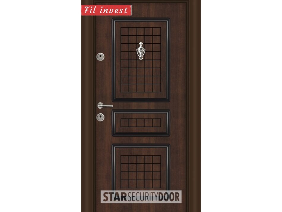 Врата Star Security Door серия Parkdoor модел SL06 Орех