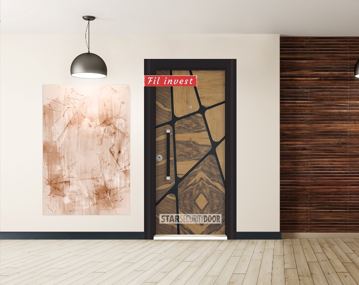 Врата Star Security Door серия Nature модел NT03 Орех