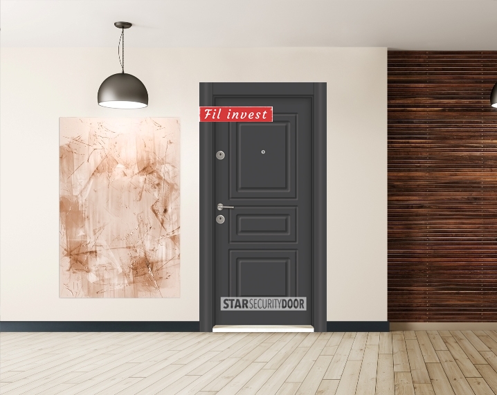 Врата Star Security Door серия Outdoor модел LP12 Антрацит