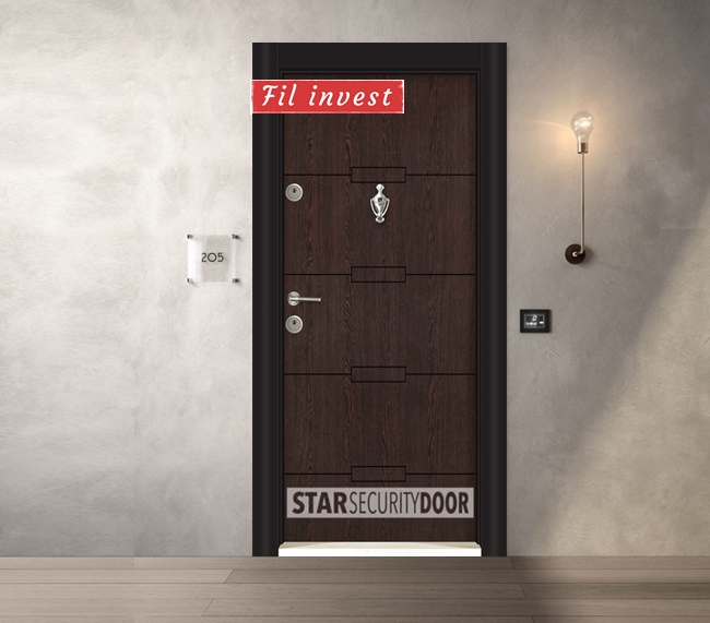 Врата Star Security Door серия Parkdoor модел SL225 Венге - FIL Invest