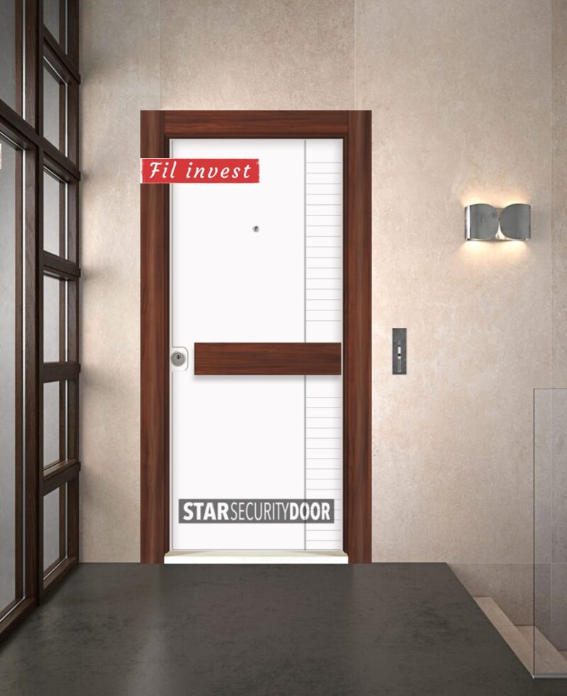 Врата Star Security Door серия Smart модел SM5113 Бяла ябълка